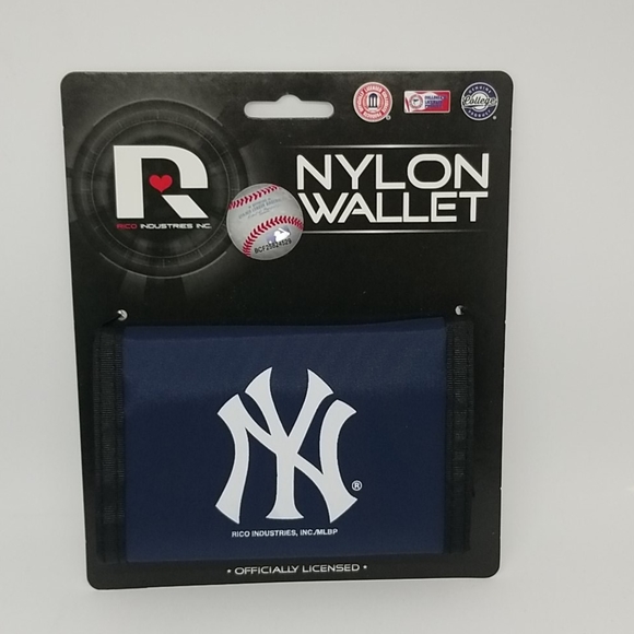 NFL | Bags | Ny Yankees Nylon Trifold Wallet | Poshmark